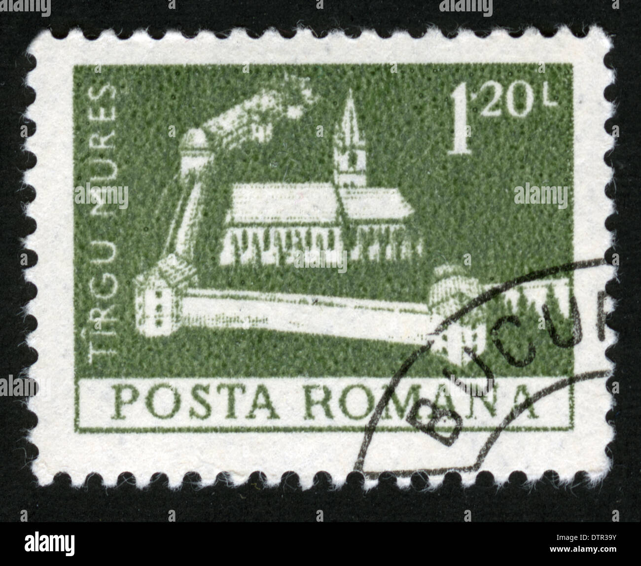 Romanian postage stamp postman hi-res stock photography and images - Alamy
