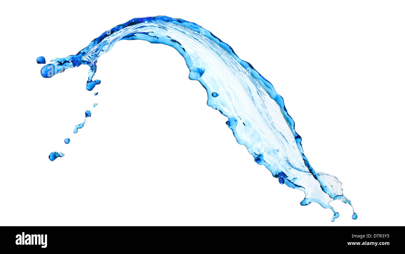 A splash of flying crystal clear water Stock Photo - Alamy