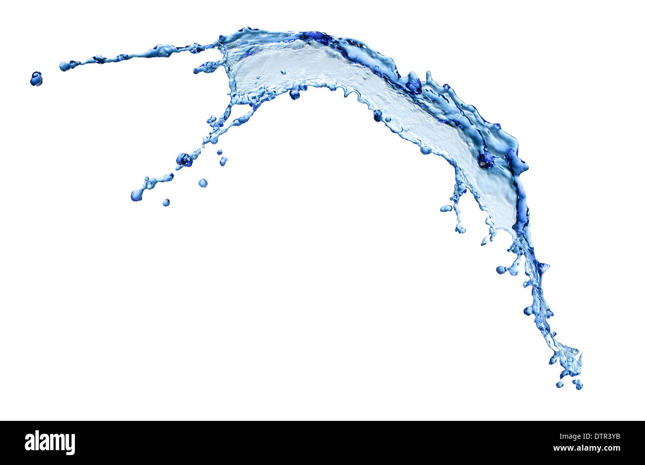 A splash of flying crystal clear water Stock Photo - Alamy