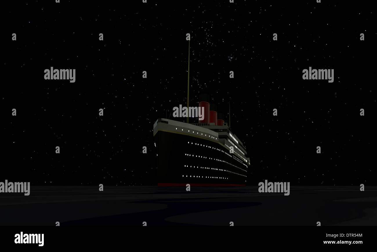 Cruise ship sinking in dark hi-res stock photography and images - Alamy