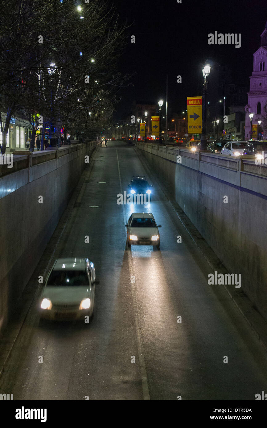 Bucharest at night Stock Photo - Alamy