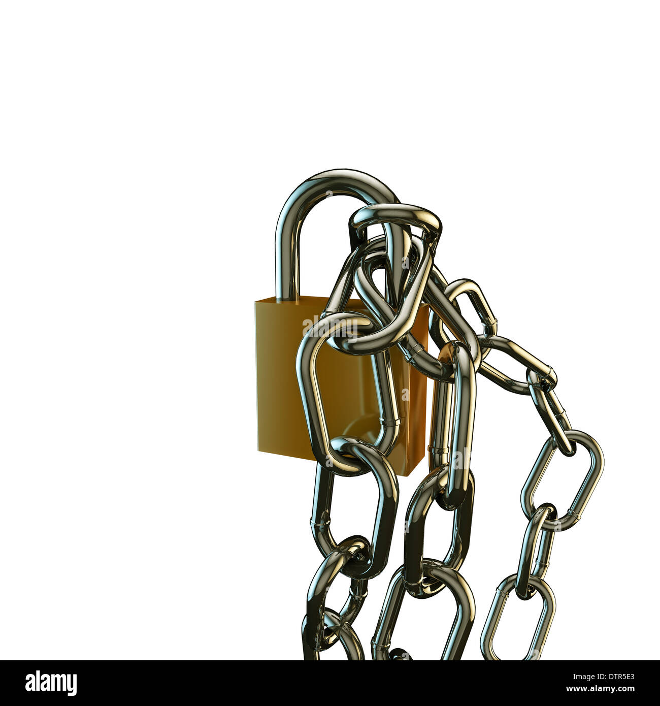 padlock isolated on white background Stock Photo - Alamy