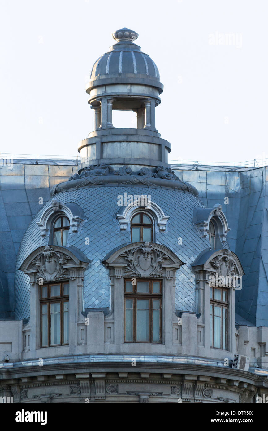 Bucharest University roof dome in Bucharest, Romania Stock Photo - Alamy