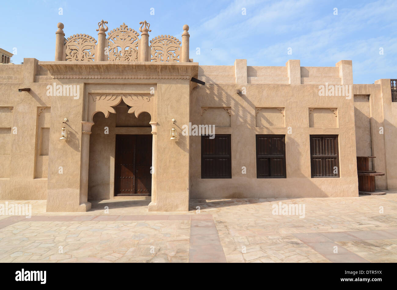 The historic Al Bastakiya area in Dubai, United Arab Emirates Stock ...