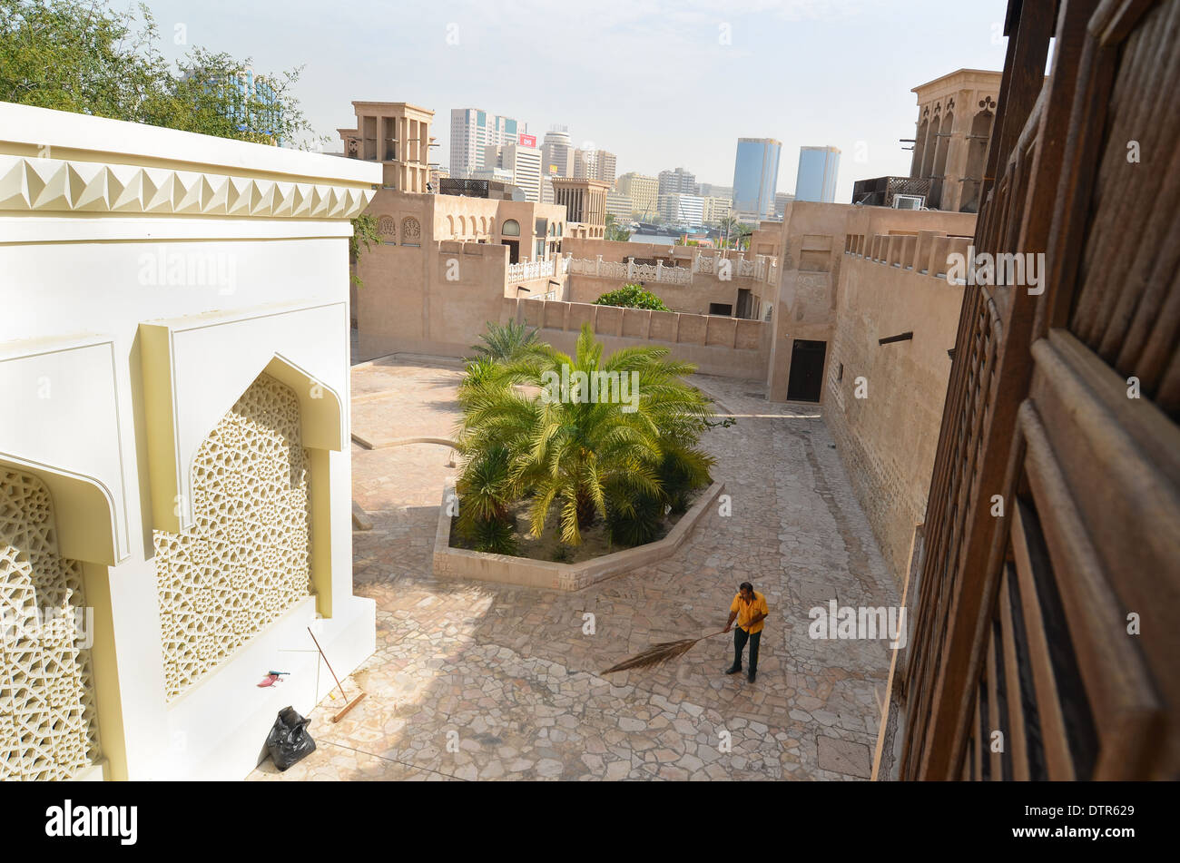 The historic Al Bastakiya area in Dubai, United Arab Emirates Stock ...