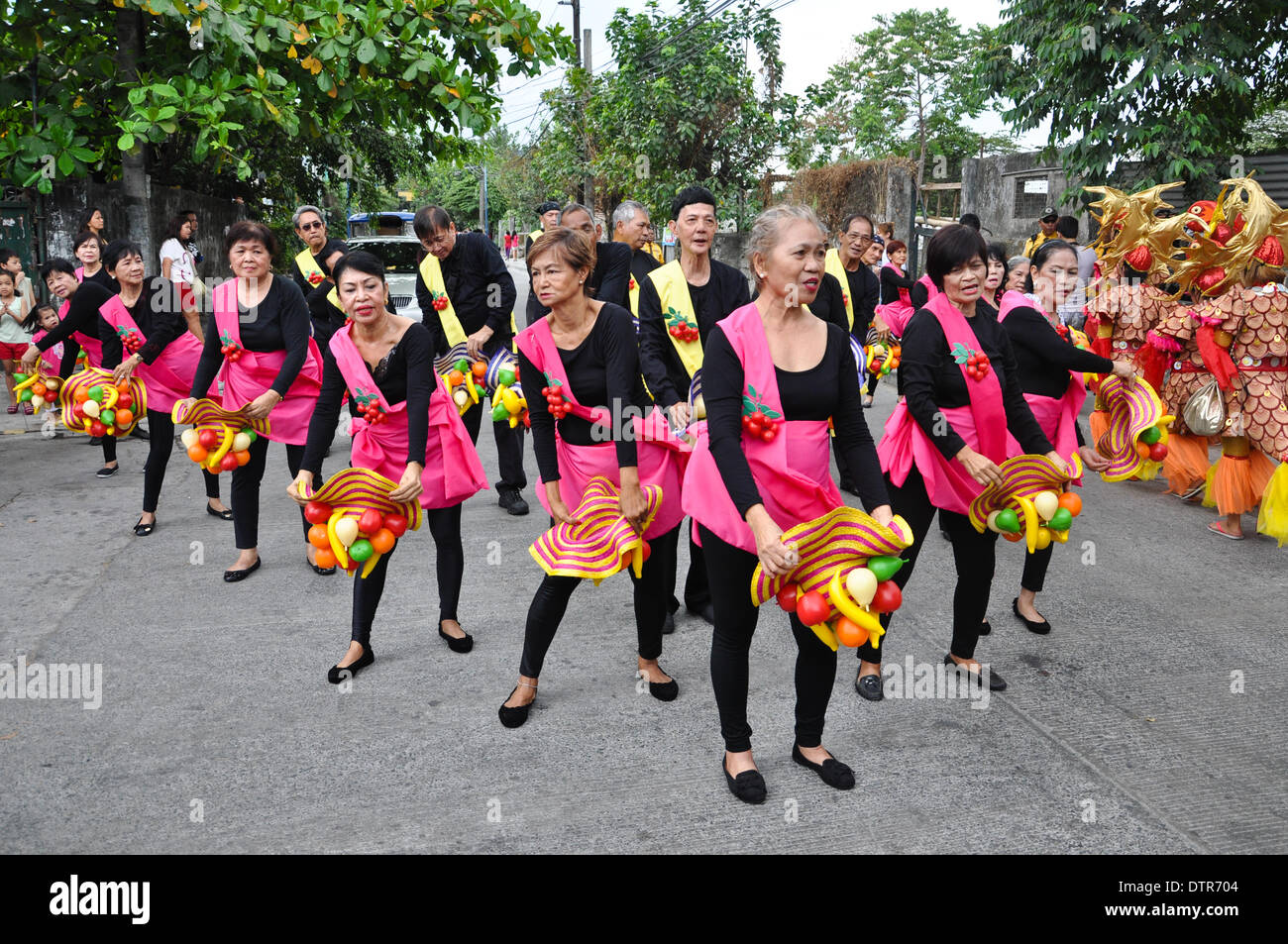 Manila, Philippines. 23rd Feb, 2014. Elders in a nature-inspired ...