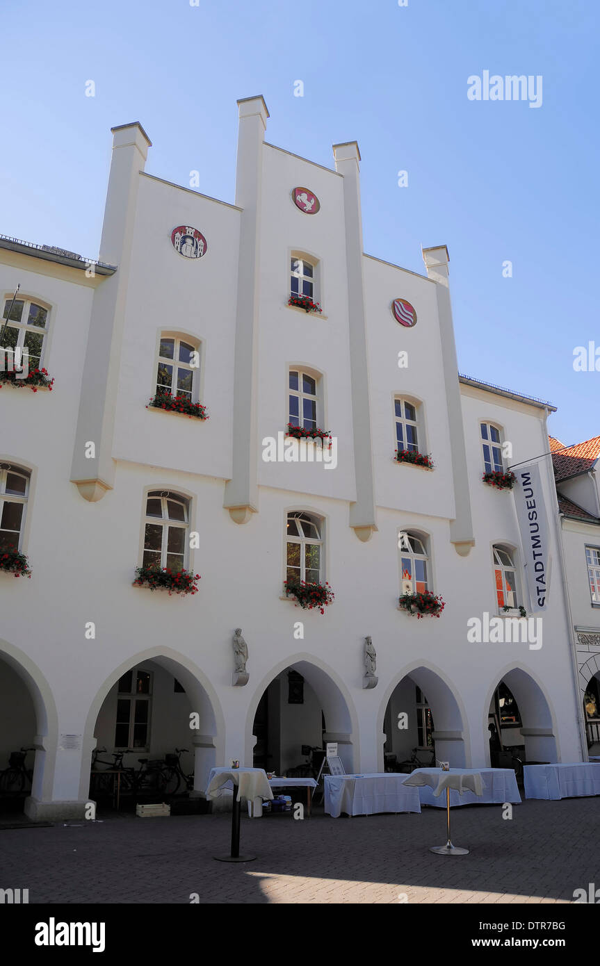 Town museum, former town hall, Beckum, Munsterland, North Rhine ...