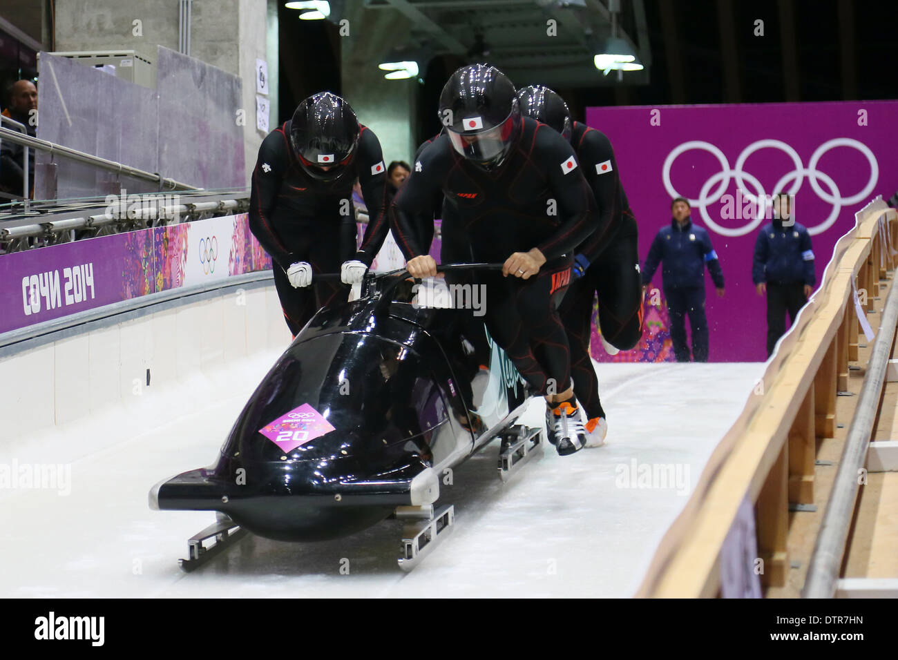 Sochi, Russia. 22nd Feb, 2014. Japan team group (JPN) Bobsleigh : Four ...