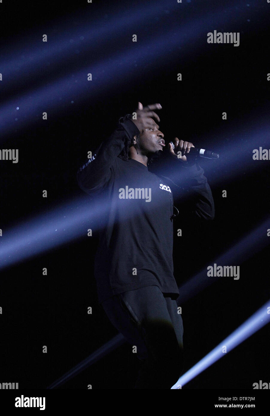 Las Vegas, Nevada, USA. 22nd Feb, 2014. Rapper Pusha T performs live at ...