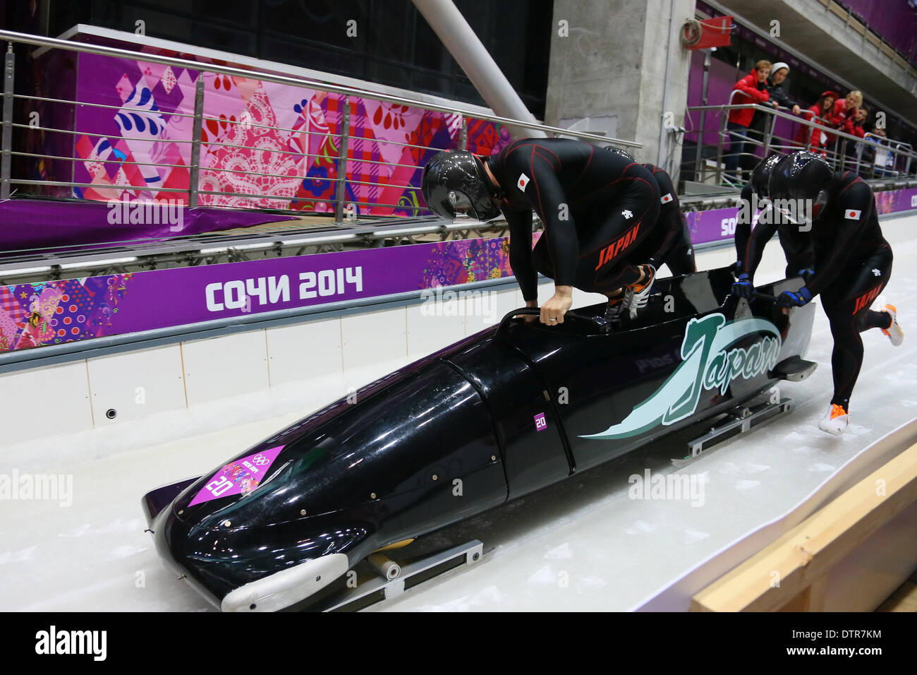 Sochi, Russia. 22nd Feb, 2014. Japan team group (JPN) Bobsleigh : Four ...