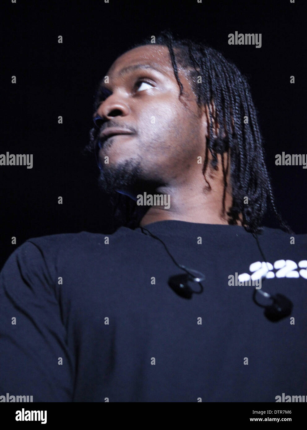 Las Vegas, Nevada, USA. 22nd Feb, 2014. Rapper Pusha T performs live at ...