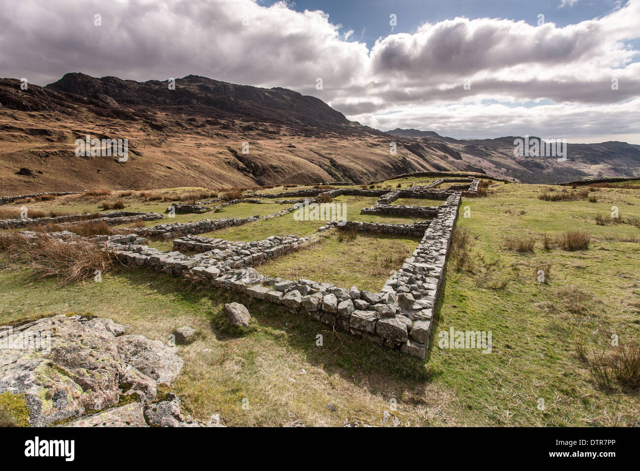 Hardknott Fort, Hardknott Pass, Cumbria, England Stock Photo - Alamy