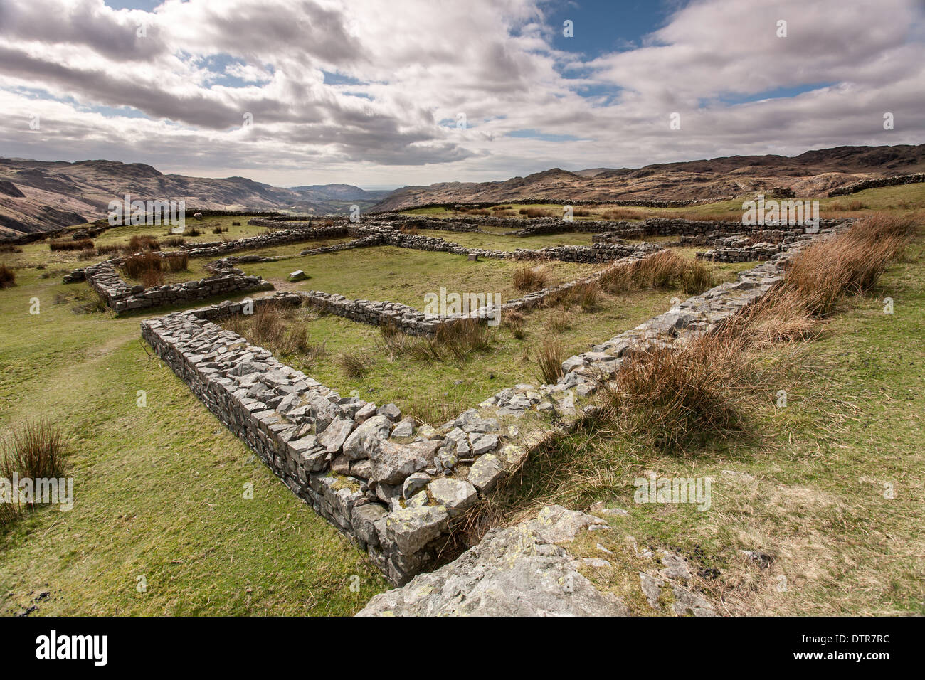 Hardknott Fort, Hardknott Pass, Cumbria, England Stock Photo - Alamy