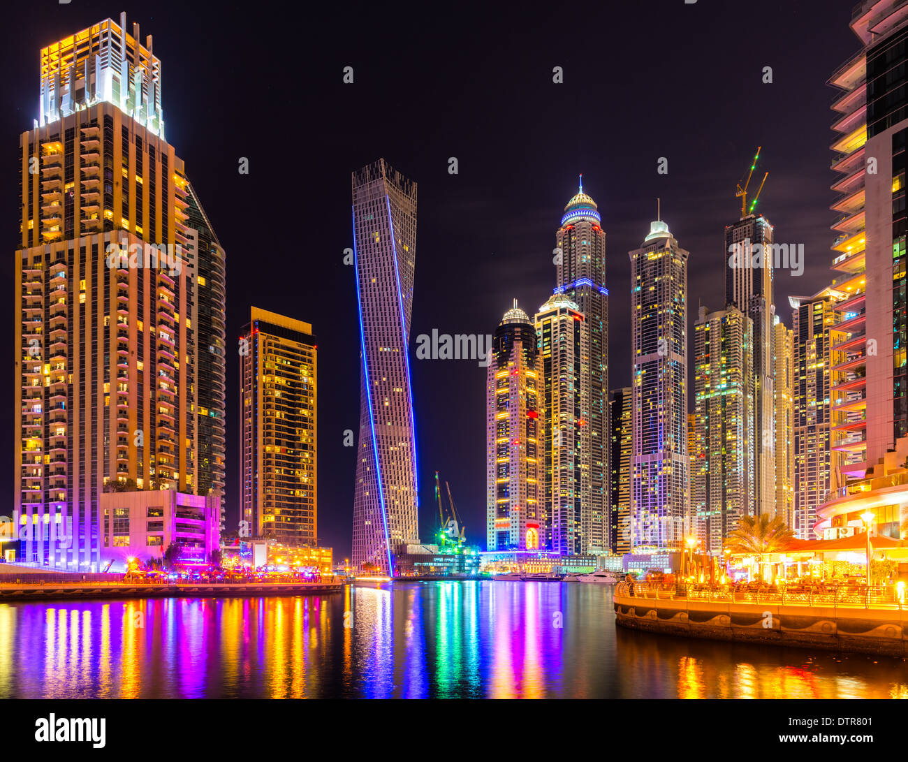 Skyscrapers in Dubai Marina. UAE Stock Photo - Alamy