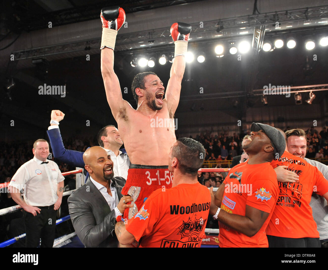 Hull, UK. 22nd Feb, 2014. Matchroom Boxing Fighting Pride evening from ...