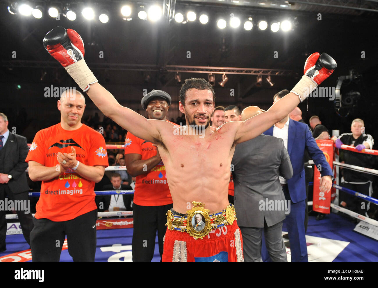 Hull, UK. 22nd Feb, 2014. Matchroom Boxing Fighting Pride evening from ...