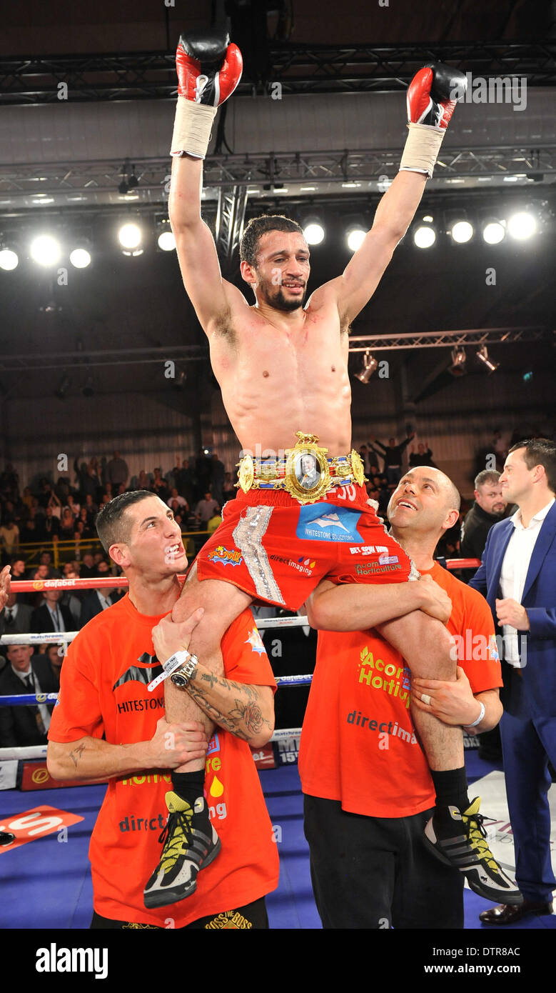 Hull, UK. 22nd Feb, 2014. Matchroom Boxing Fighting Pride evening from ...
