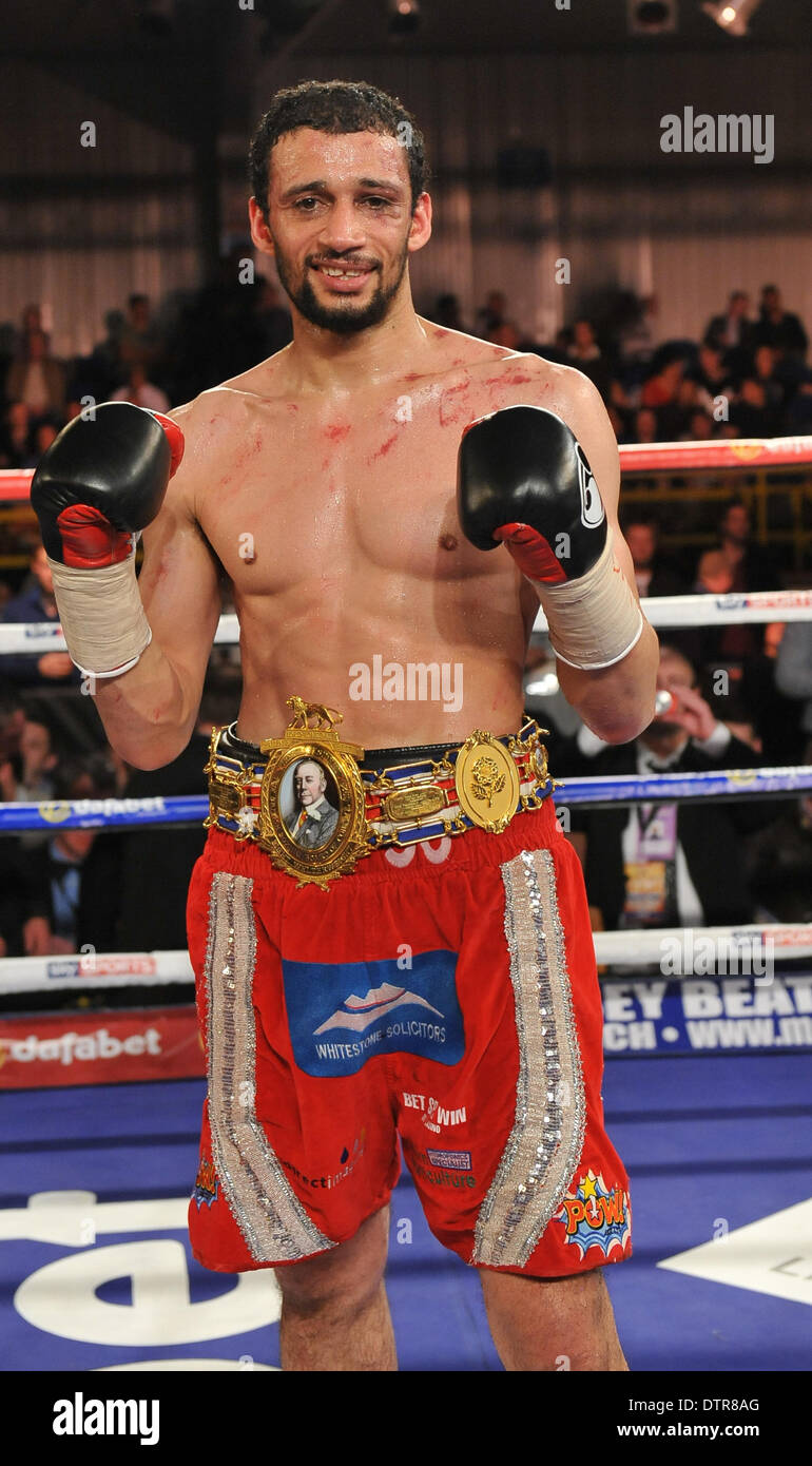 Hull, UK. 22nd Feb, 2014. Matchroom Boxing Fighting Pride evening from ...