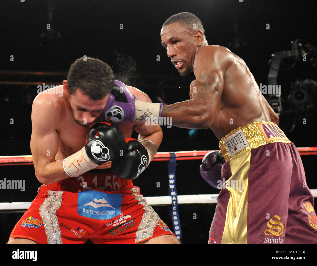 Hull, UK. 22nd Feb, 2014. Matchroom Boxing Fighting Pride evening from ...