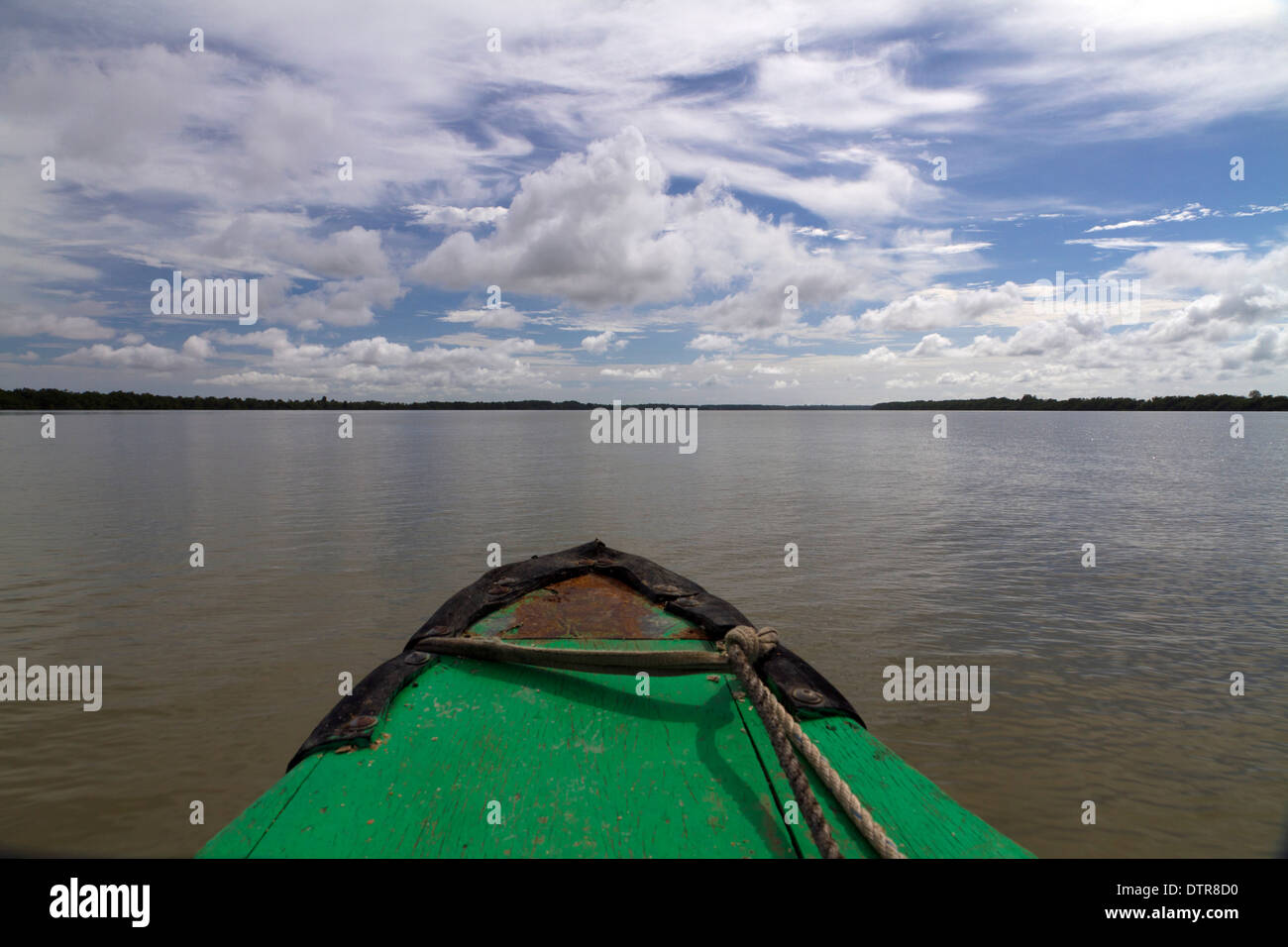 boat overlooking the river Stock Photo - Alamy