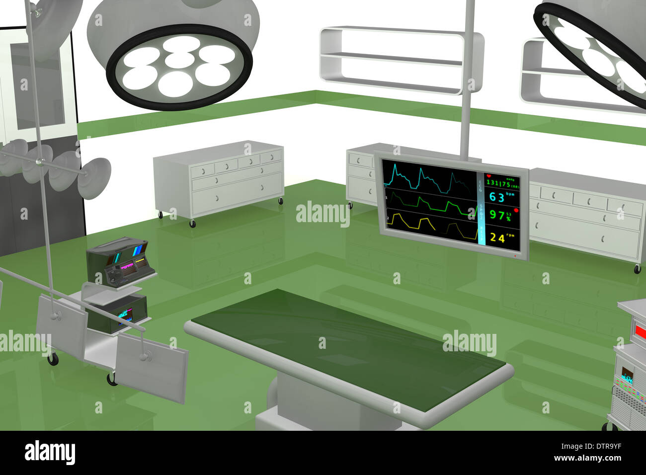 Operation Room Interior Stock Photo - Alamy