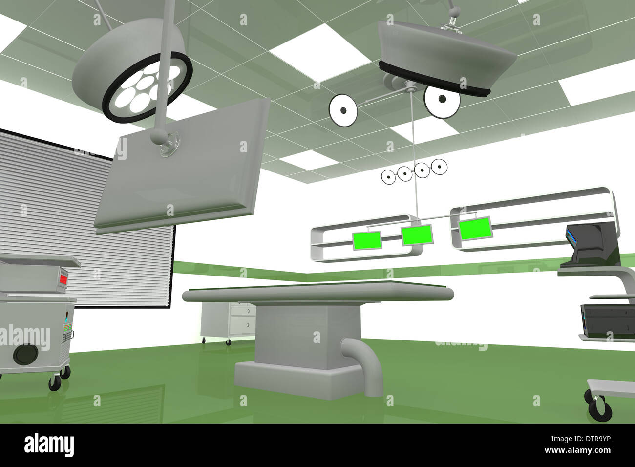 Operation Room Interior Stock Photo - Alamy