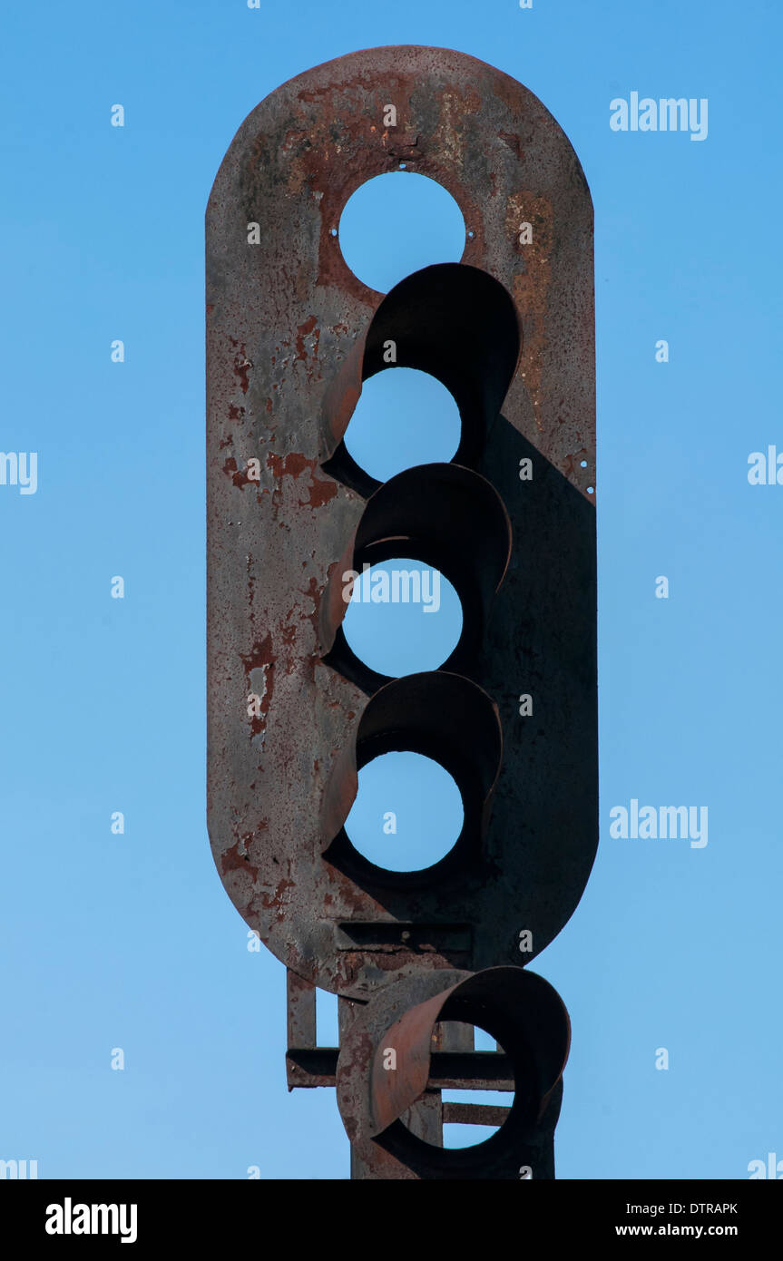 Empty railway traffic light Stock Photo - Alamy