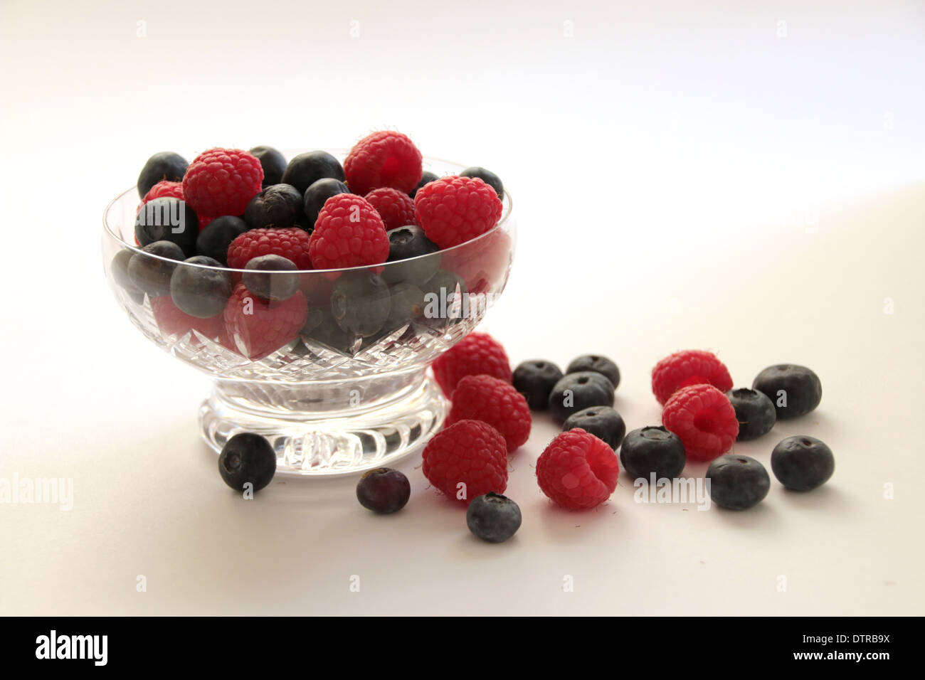 Fresh raspberries in crystal hi-res stock photography and images - Alamy