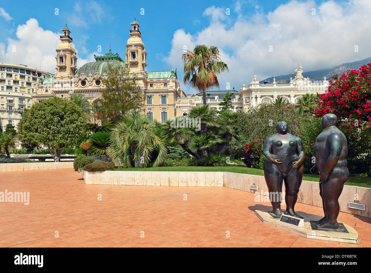 Adam and Eve sculpture in Monte Carlo, Monaco Stock Photo - Alamy