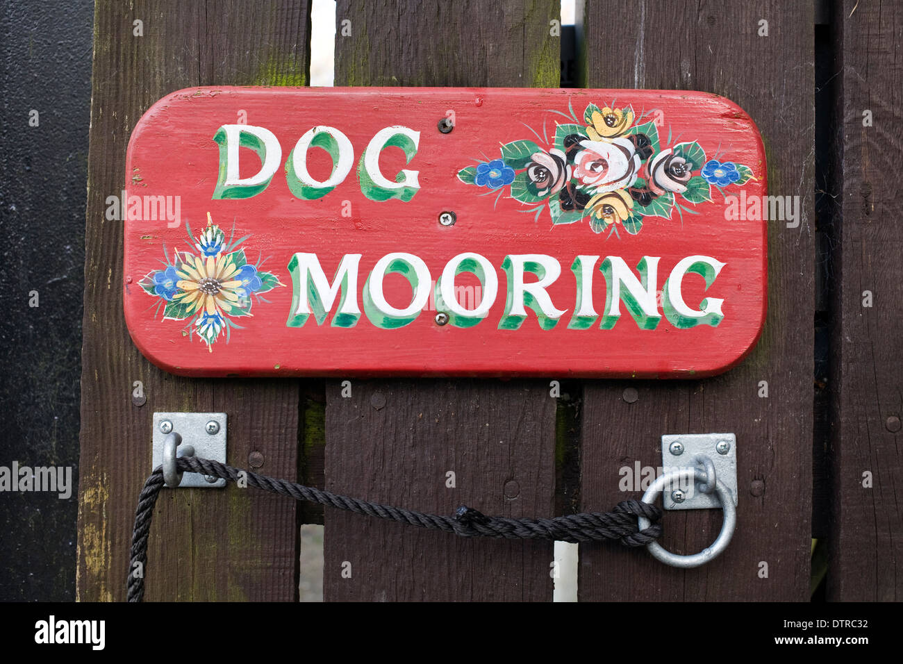 Dog Friendly Canal Side Pub Sign Stock Photo - Alamy