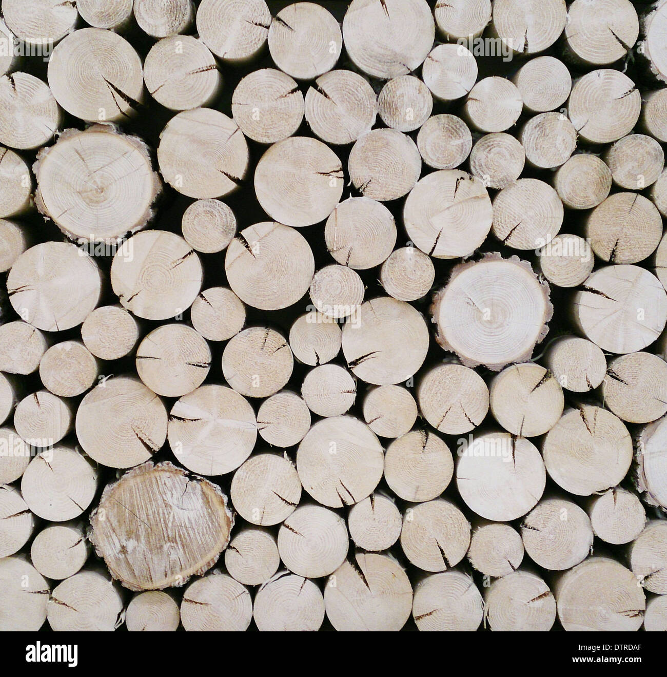 Cut wood logs background Stock Photo - Alamy
