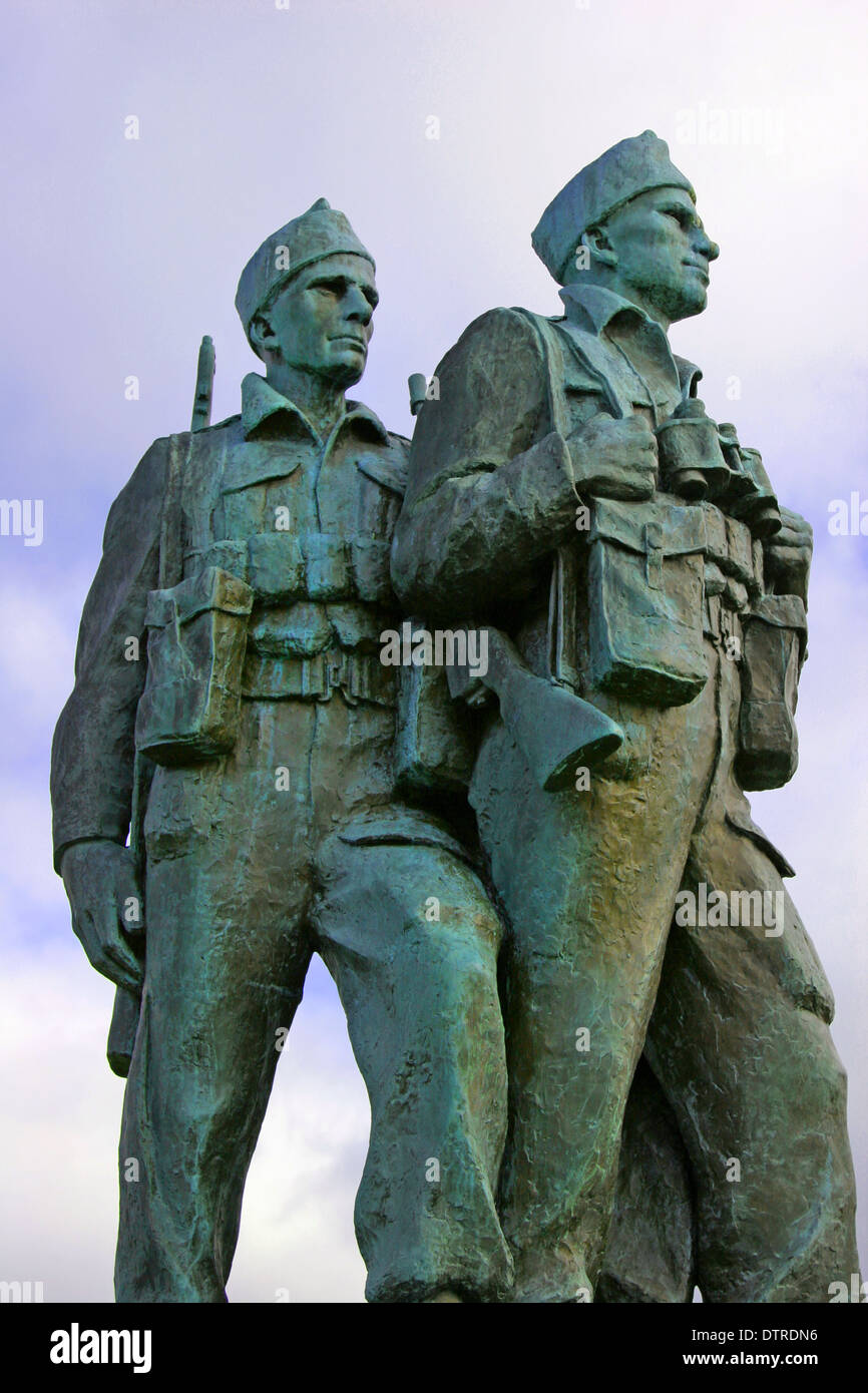 Up Close Commando Memorial Statue at Spean Bridge near Fort William in ...