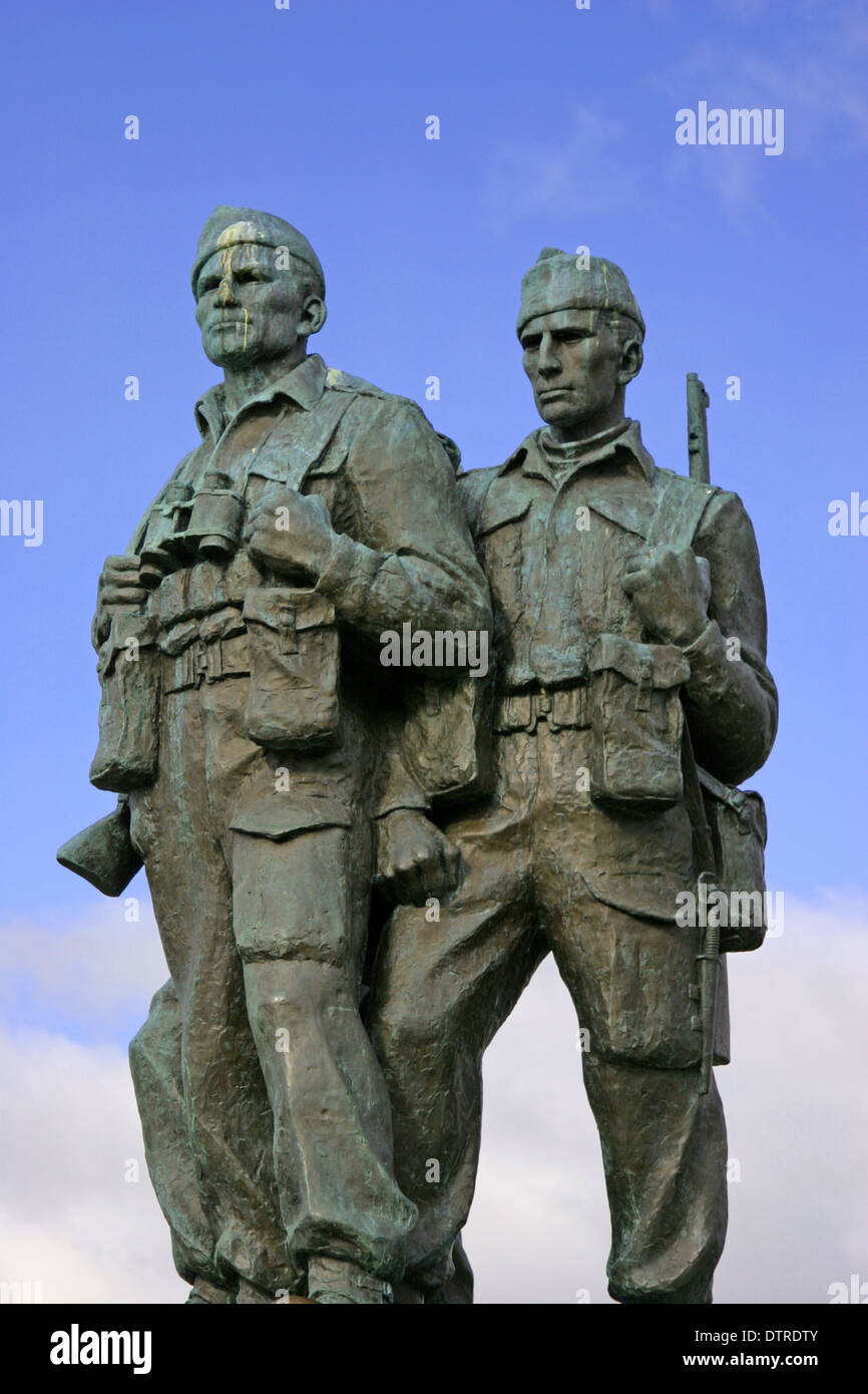 Up Close Commando Memorial Statue at Spean Bridge near Fort William in ...