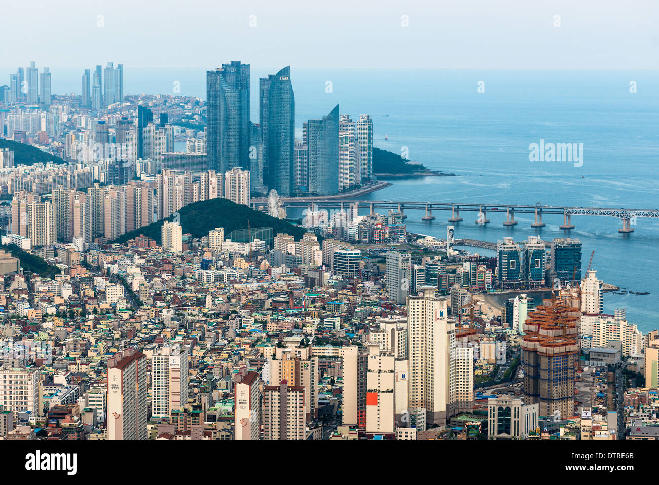 Busan city Skyline. Yeongnam province, South Korea Stock Photo - Alamy