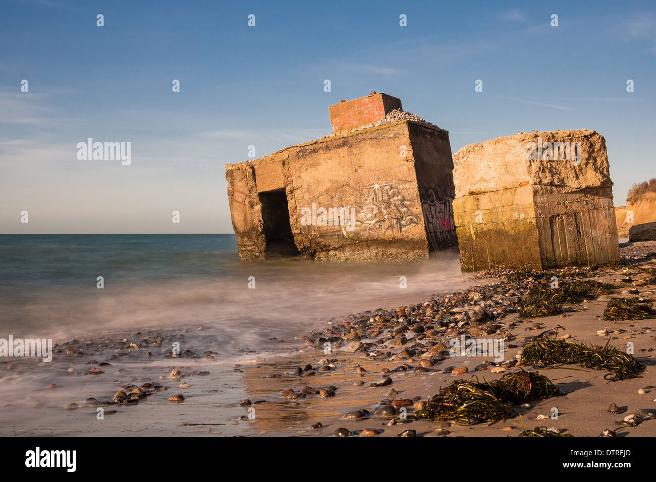 Bunker on shore of the Baltic Sea Stock Photo - Alamy