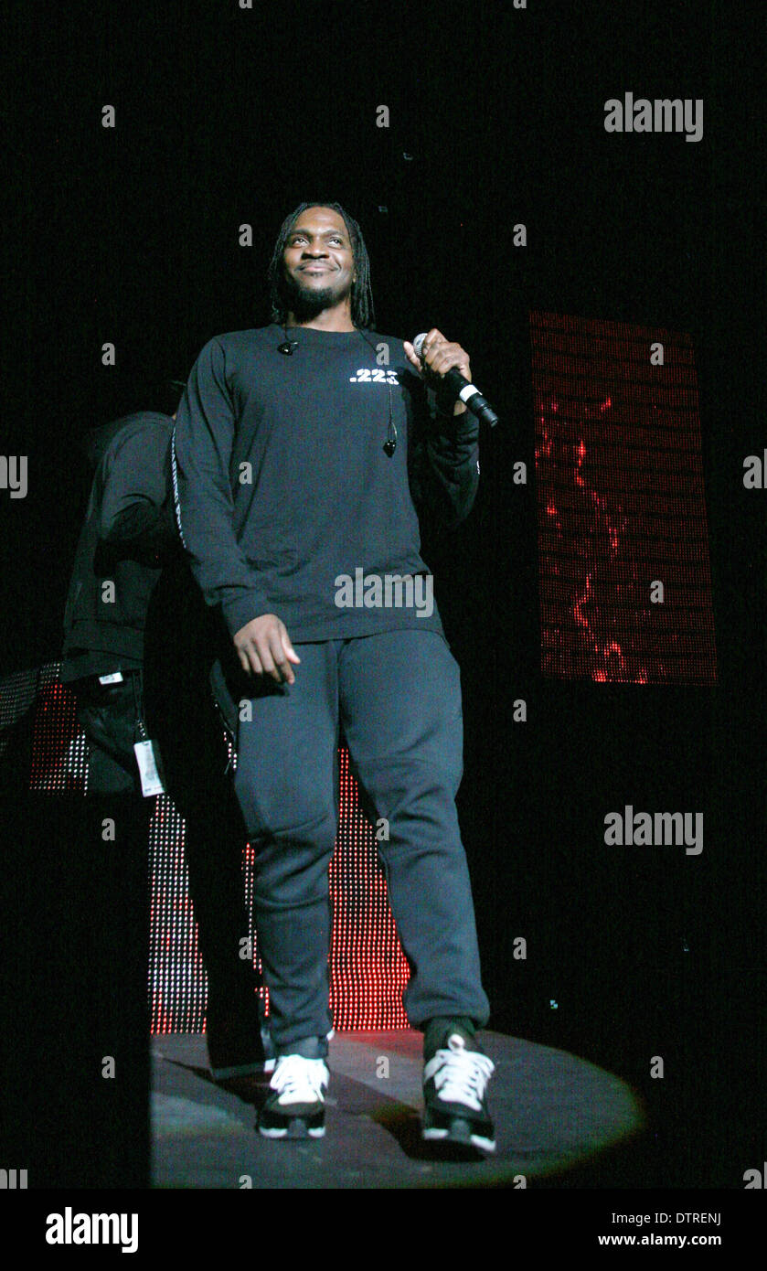 Las Vegas, Nevada, USA. 22nd Feb, 2014. Rapper Pusha T performs live at ...