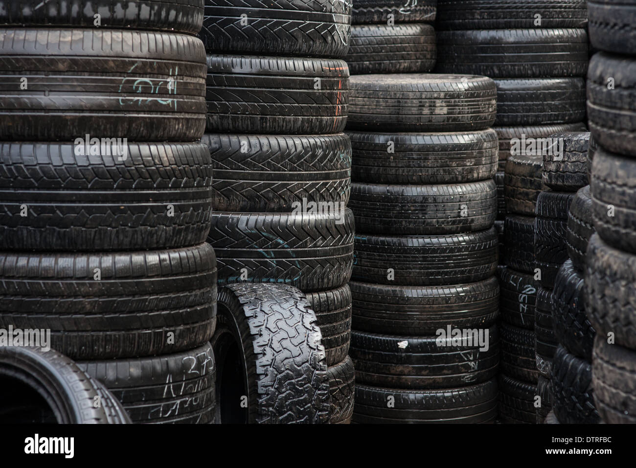 Stack of tyres hi-res stock photography and images - Alamy
