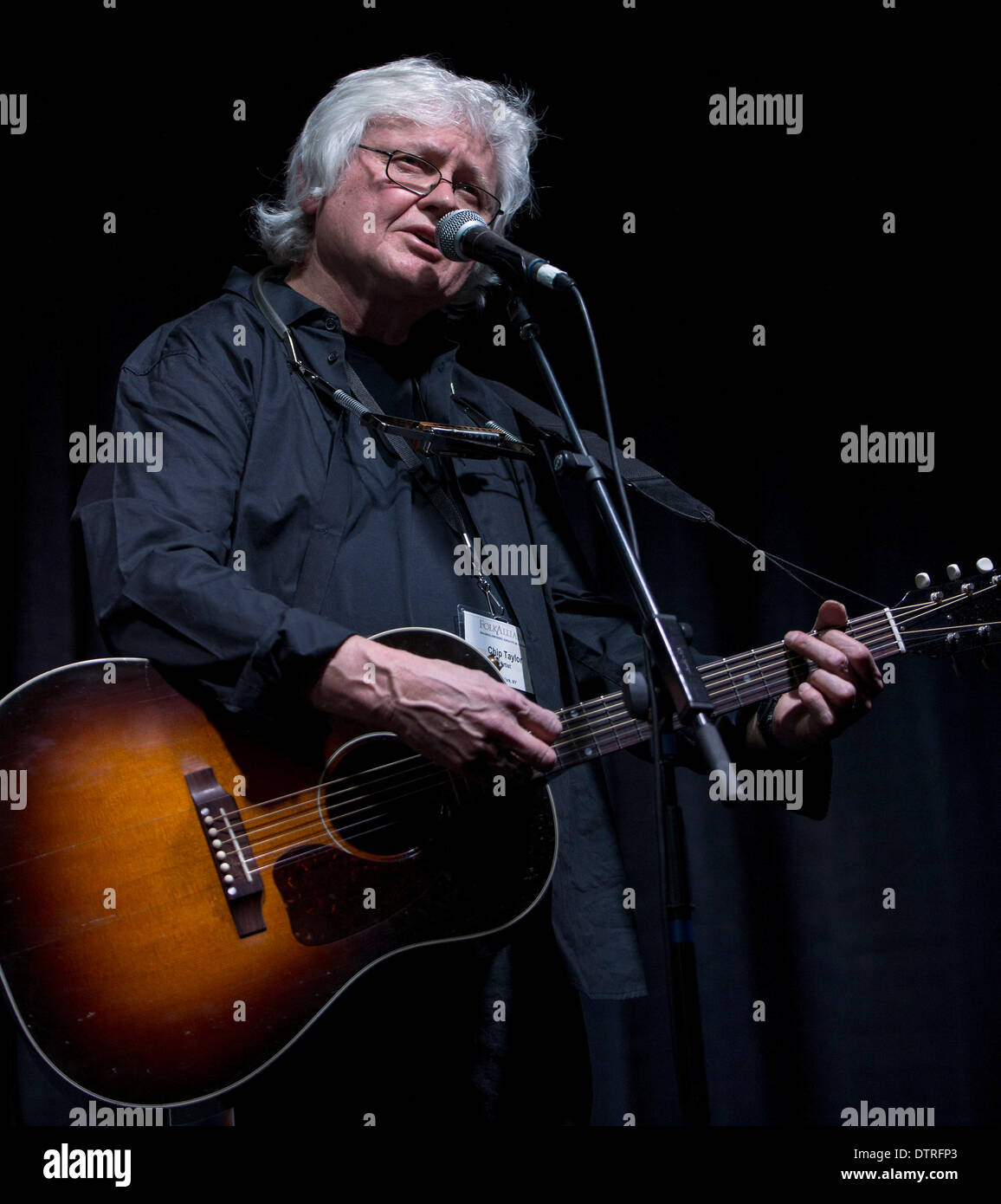 Kansas City, Missouri, USA. 21st Feb, 2014. CHIP TAYLOR performs at the ...