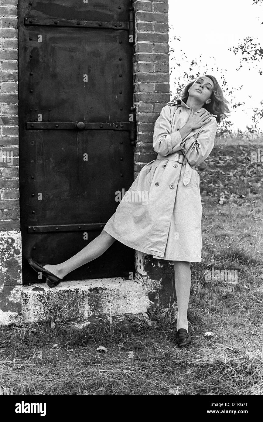 1960 female model fashion Black and White Stock Photos & Images - Alamy