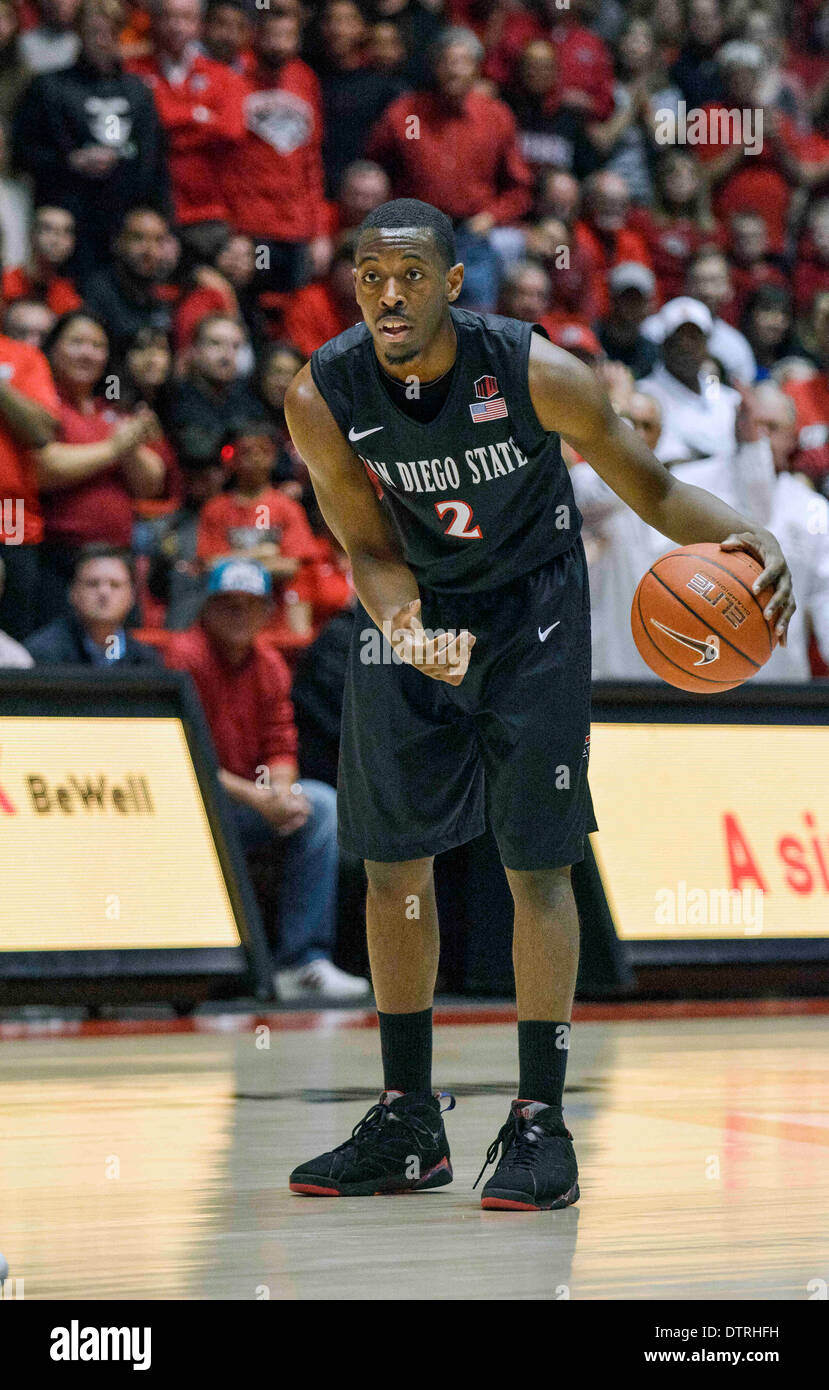 Albuquerque, New Mexico. 22nd Feb, 2014. San Diego State Aztec guard ...