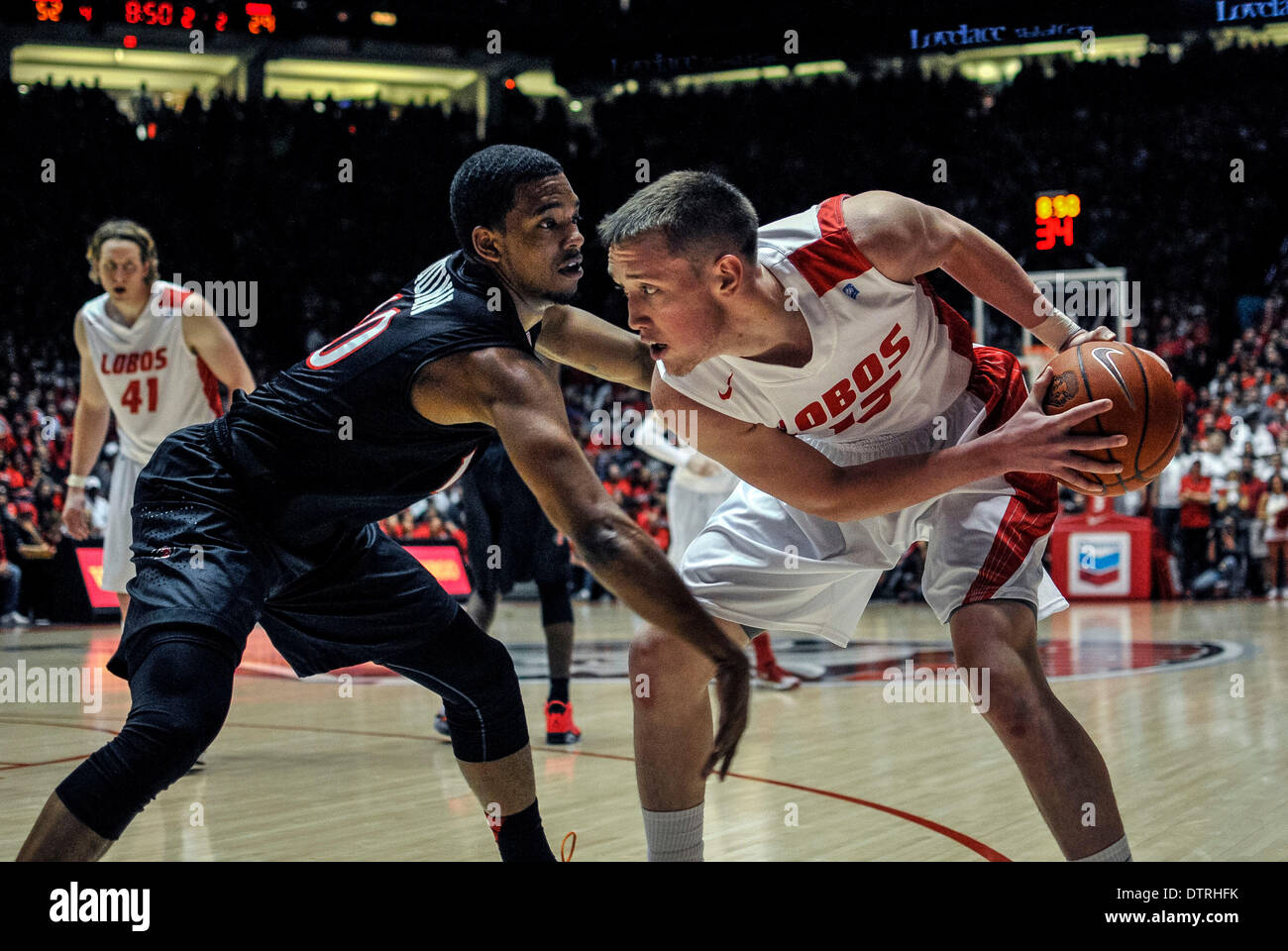 Albuquerque, New Mexico. 22nd Feb, 2014. New Mexico Lobos guard Cullen ...
