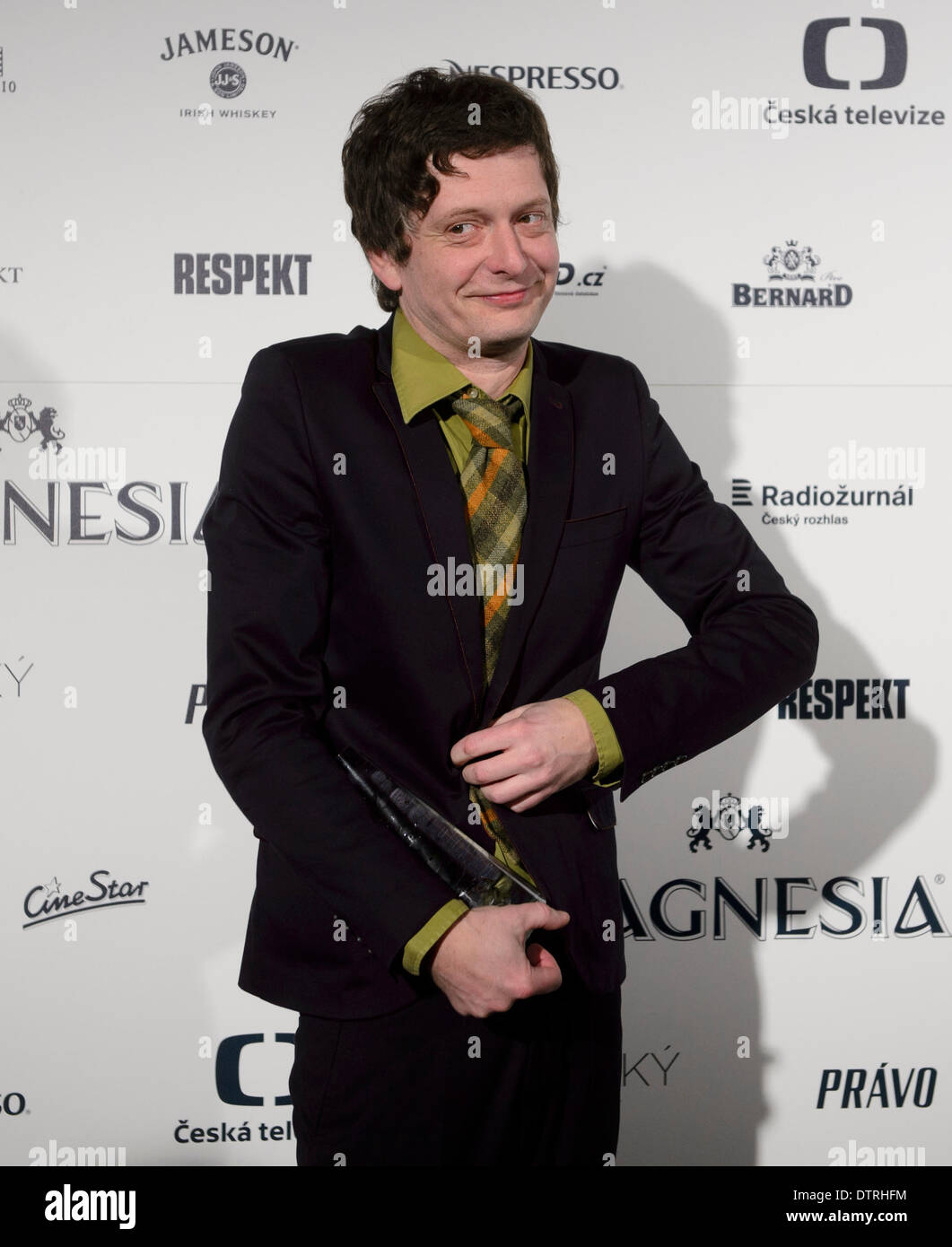 Pavel Hrdlicka, editor of the Burning Bush (Horici Ker) movie poses ...