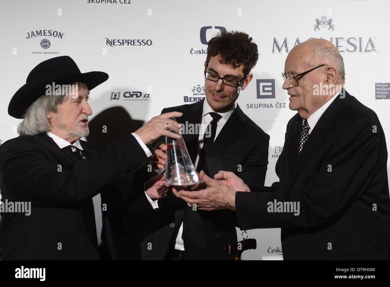 Stepan Hulik (middle), screenwriter of the Burning Bush (Horici Ker ...