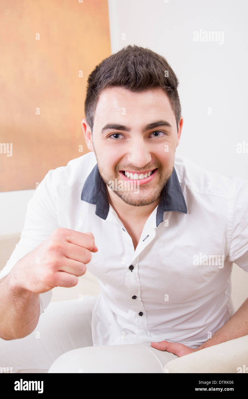 Strong attractive man showing hi-res stock photography and images - Alamy