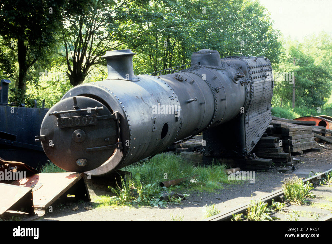 The boiler of BR standard 2-6-4T tank engine 80002 waiting restoration ...