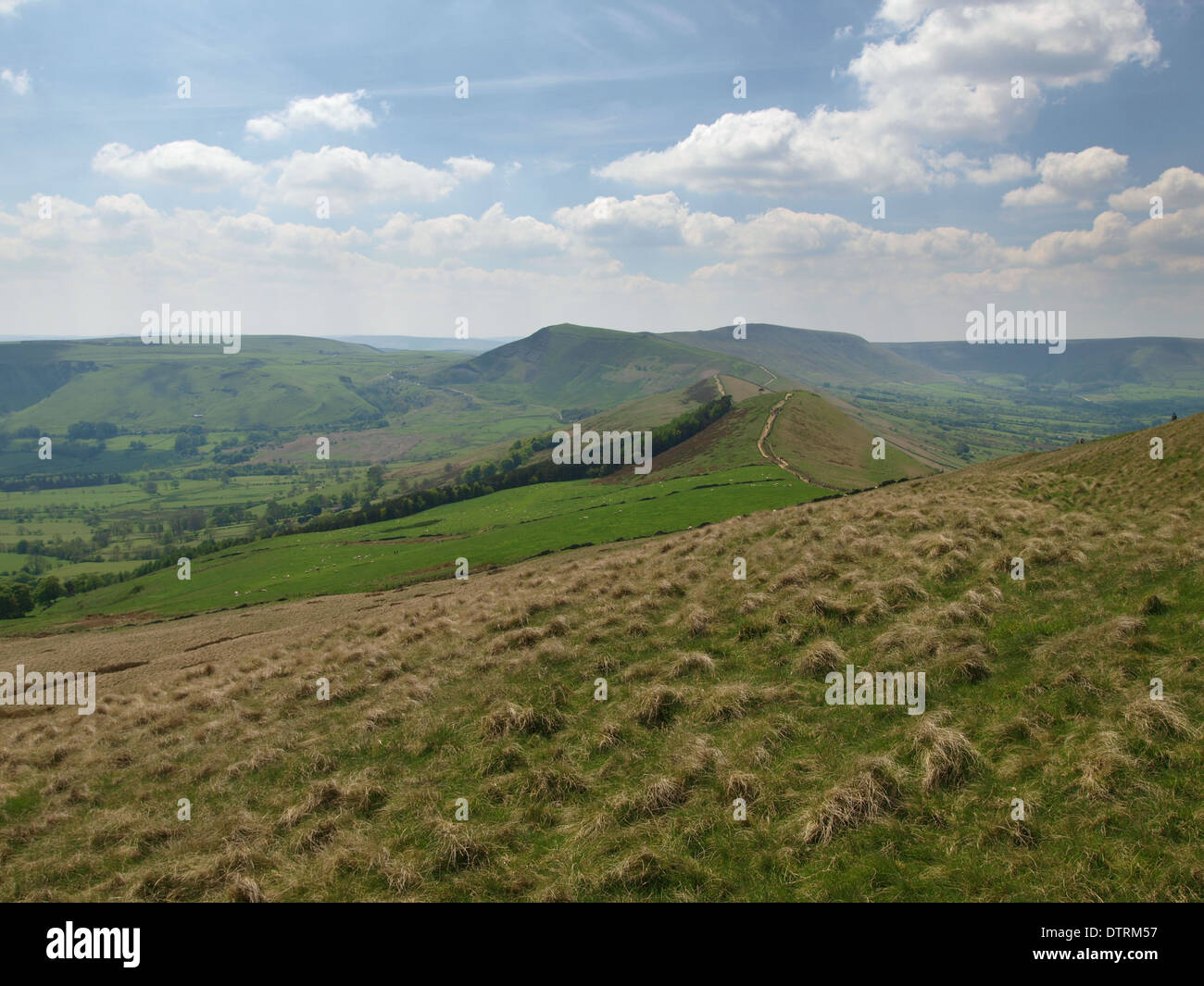 The Great Ridge from Lose Hill Stock Photo - Alamy