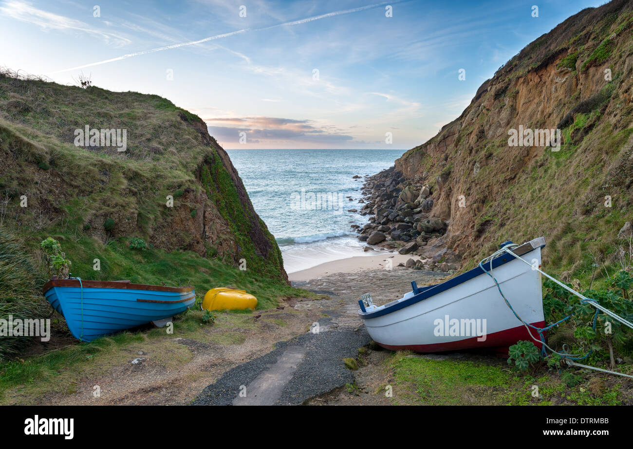 Cornwall Fishing Boat Boats High Resolution Stock Photography and ...
