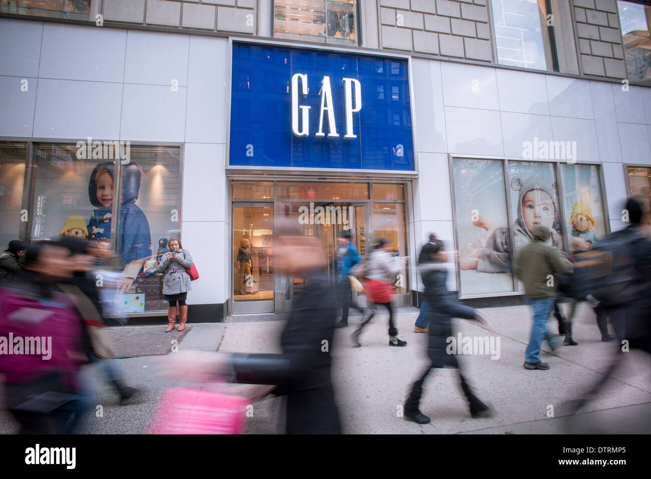 Shoppers outside gap store in hi-res stock photography and images - Alamy