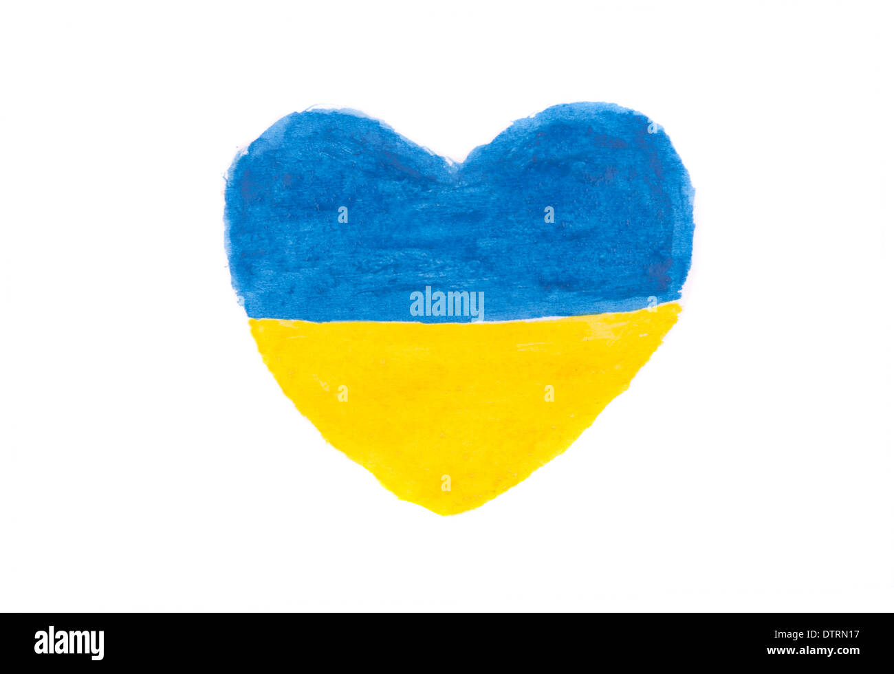 Flag ukraine heart shape Cut Out Stock Images & Pictures - Alamy