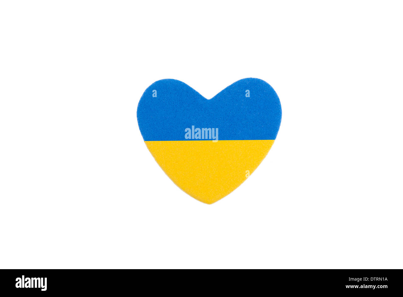 Ukrainian flag heart shape symbol hi-res stock photography and images ...